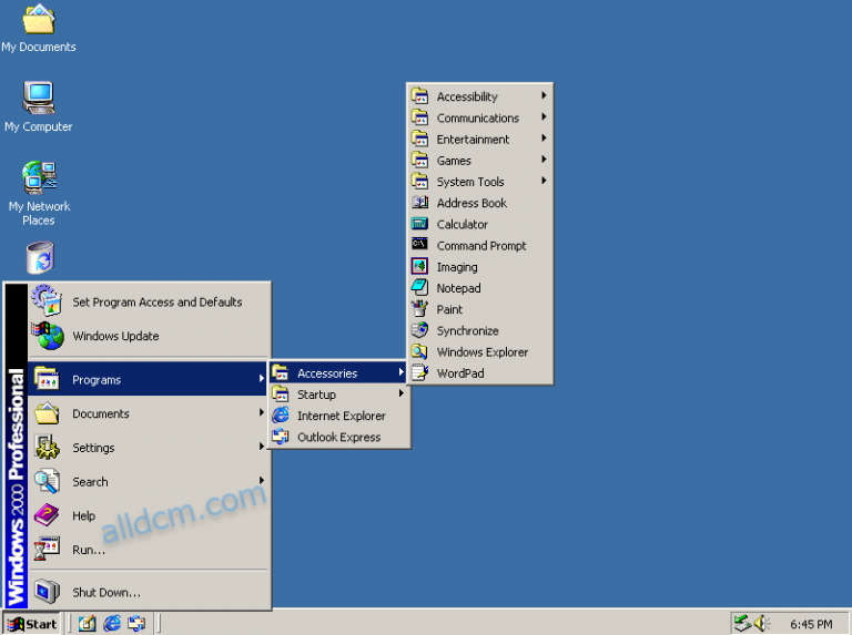 Windows 2000 Professional RTM & Windows 2000 Professional SP4 | Alldcm.com