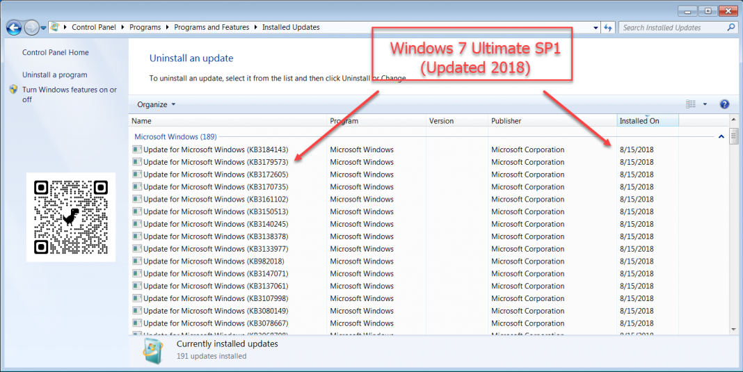 Windows 7 Ultimate Service Pack 1 OS Build 7601.24214 (Updated 2018 ...